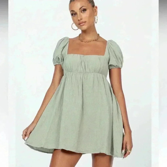 Princess Polly | Dresses | Princess Polly Tie Back Mini Dress Sized 4 ...